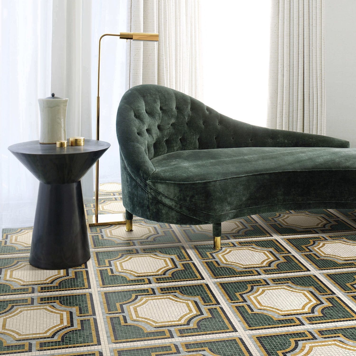 大理石马赛克 - SOLFERINO VERDE - BISAZZA - 高亮光 / 室内 / 客厅