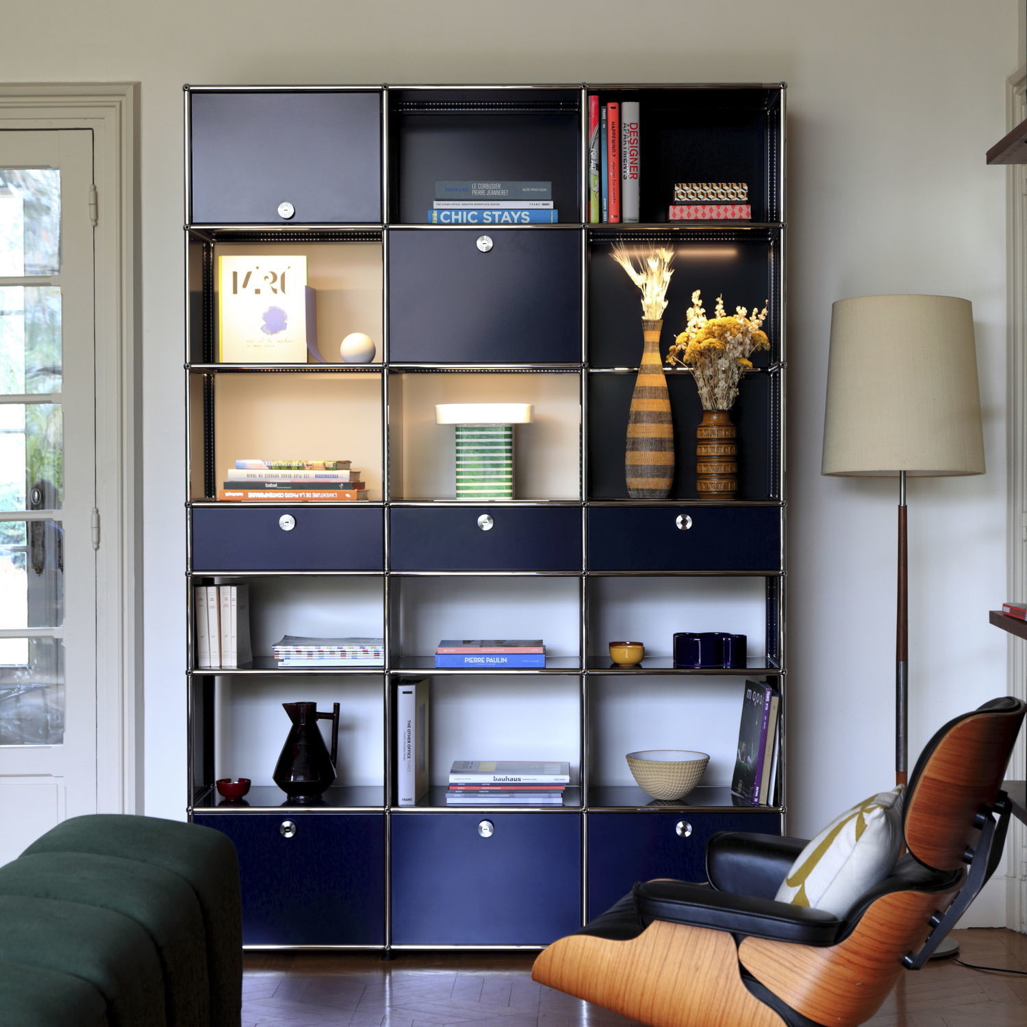 高置物架 - USM Haller E - USM Modular Furniture - 现代风格 / 金属 / 客厅