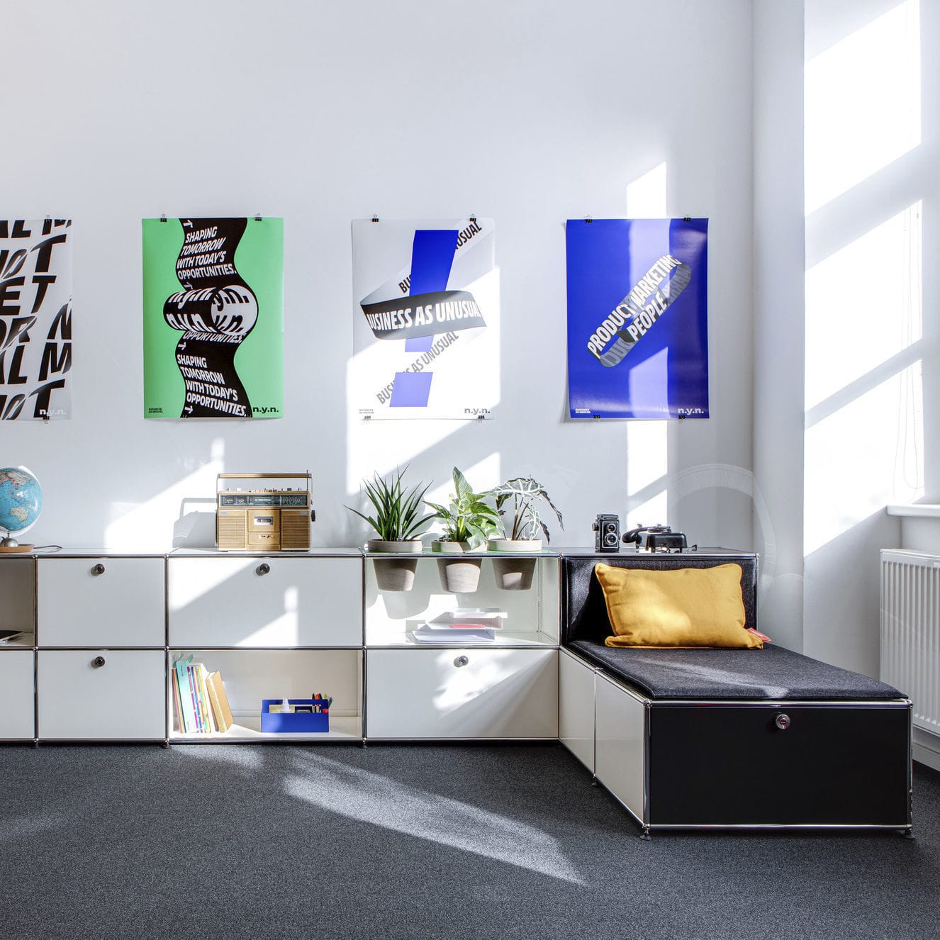 转角餐边柜 - World of Plants for USM Haller - USM Modular Furniture - 现代风格 ...