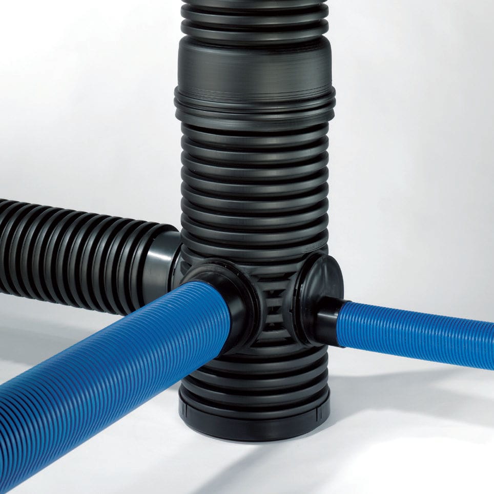 聚乙烯管道 - SIROBAU S 300 - HEGLER PLASTIK - 用于排水系统 / 环保