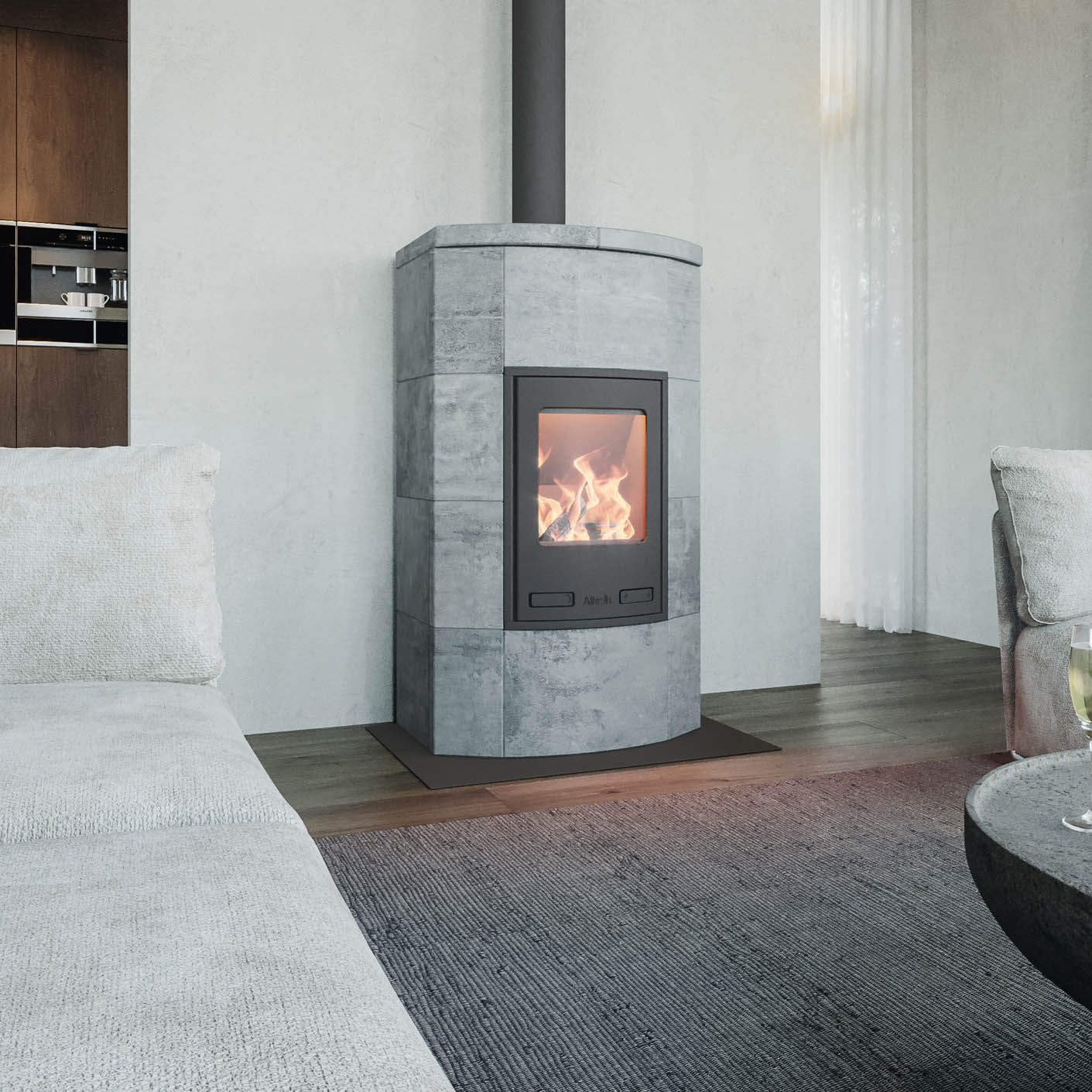 木材采暖炉 - Massiv - Altech - 4 kW / 11 kW / 落地式
